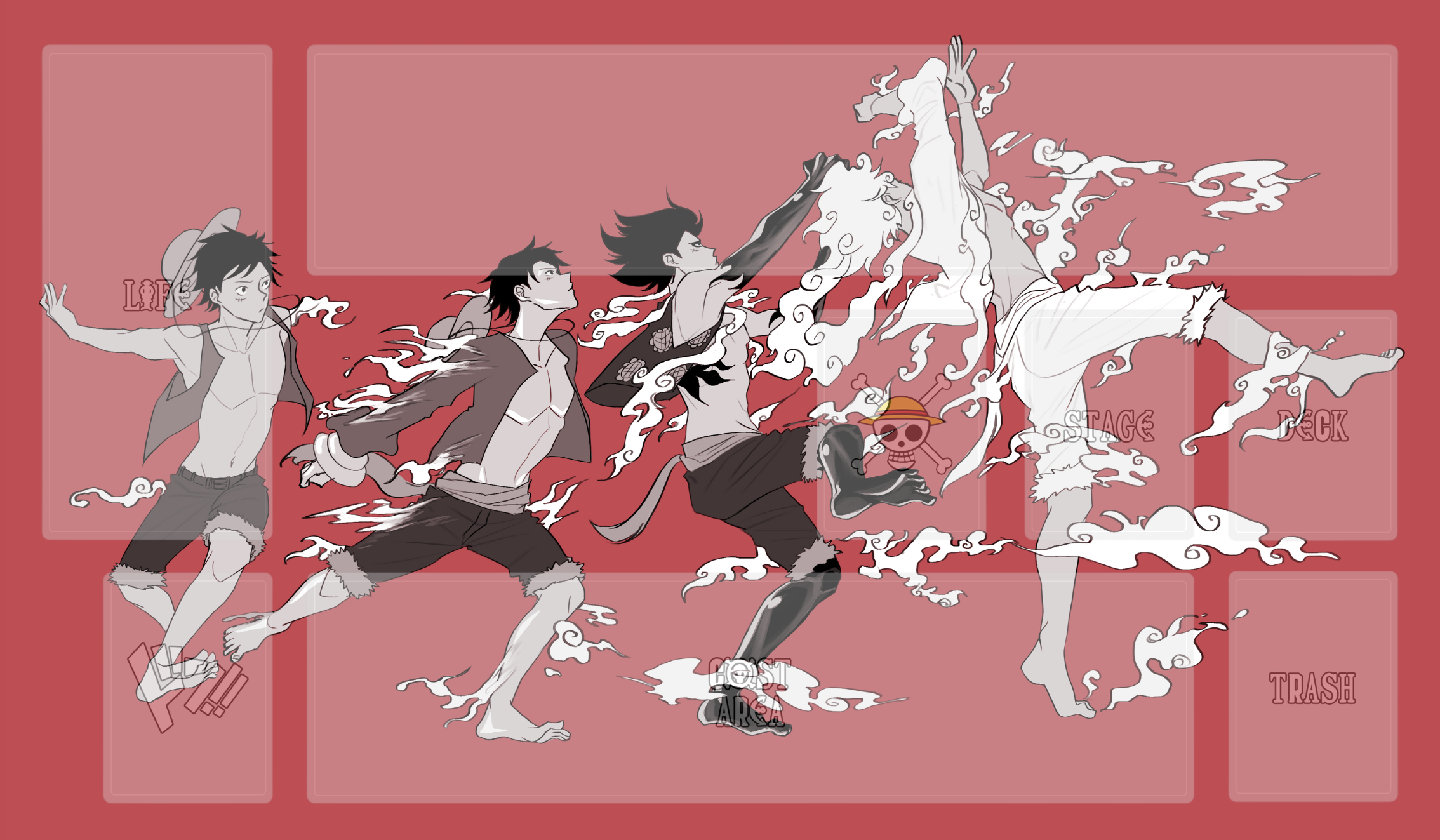 Playmat One Piece - Luffy's Fire Dance – Loja do Raijin